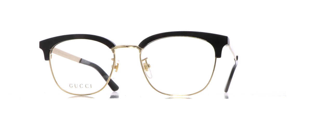 Gucci GG0698O Black Gold Transparent Eyewear Glasses Sun Frames